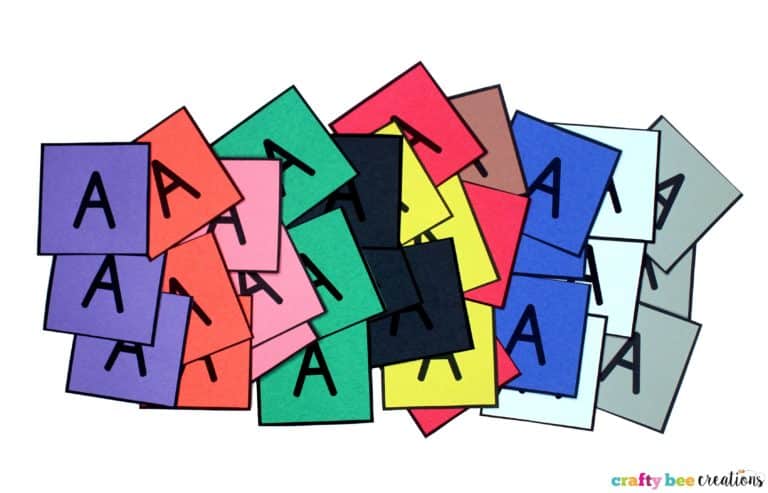 Alphabet Letter Cut and Paste Sets - Crafty Bee Creations