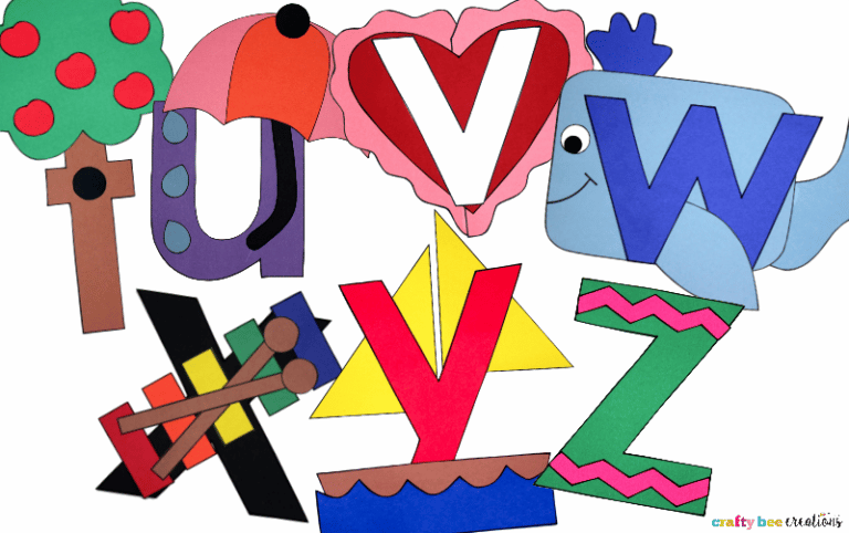 Alphabet Letter Cut and Paste Sets - Crafty Bee Creations