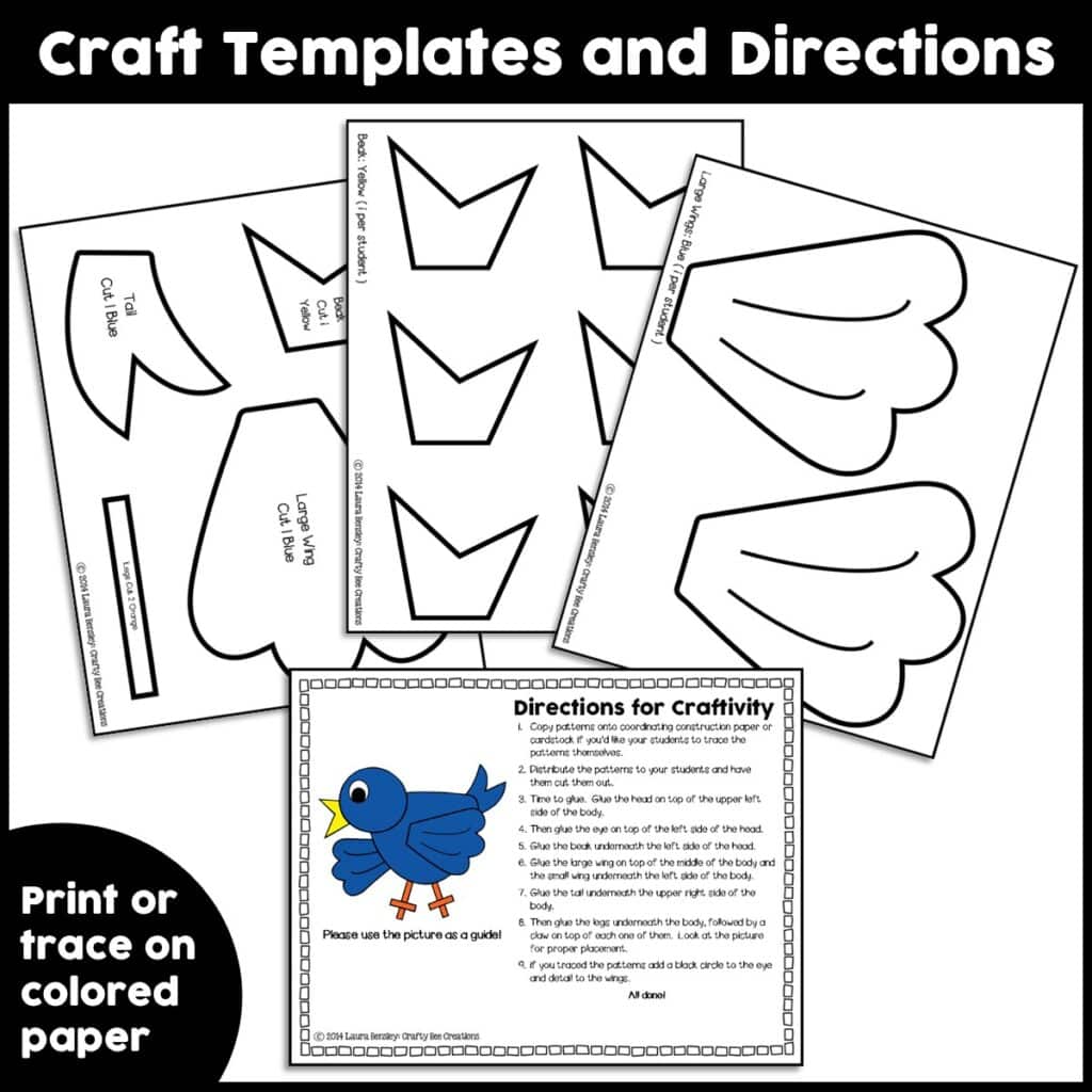 Blue Bird Craft Activity - Crafty Bee Creations