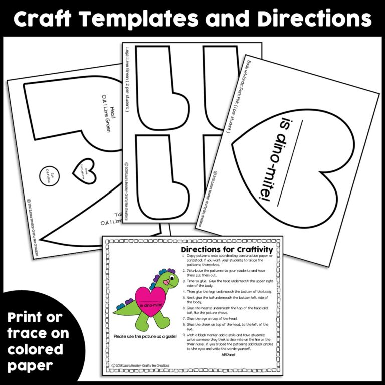 Dino-Mite Dinosaur Craft Activity - Crafty Bee Creations