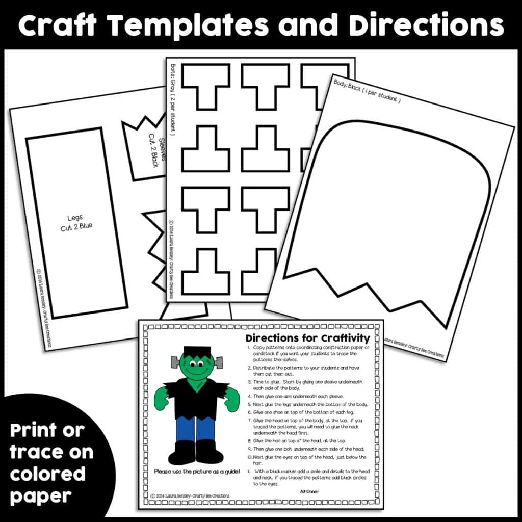 Frankenstein Craft Activity - Crafty Bee Creations