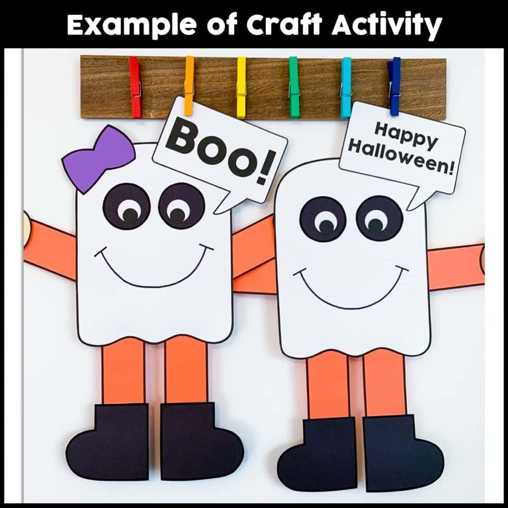 Halloween Ghost Craft Activity - Crafty Bee Creations