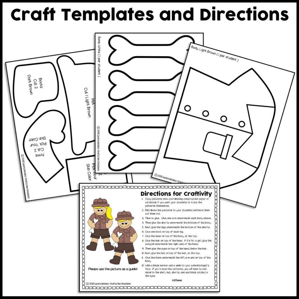 Paleontologist Craft Activity - Crafty Bee Creations
