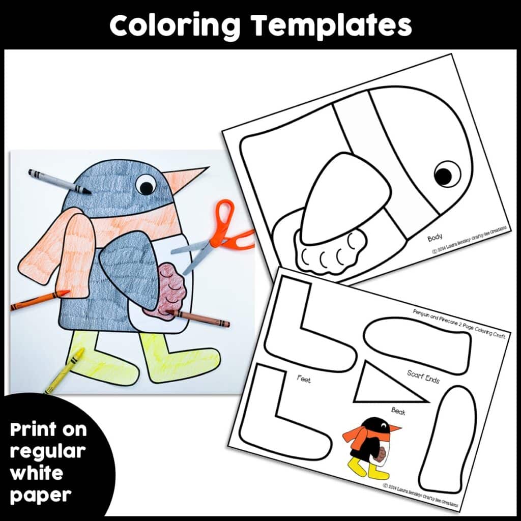 Penguin and Pinecone Craft Activity - Crafty Bee Creations