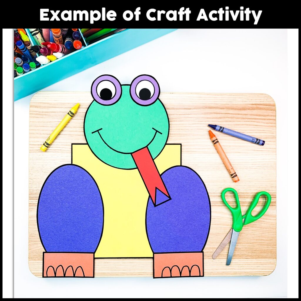 Shape Frog Craft Activity - Crafty Bee Creations