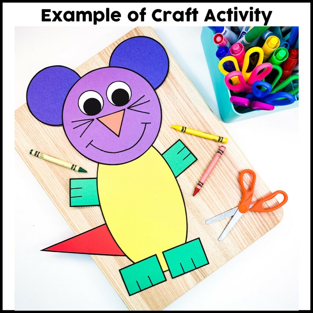 Shape Mouse Craft Activity - Crafty Bee Creations