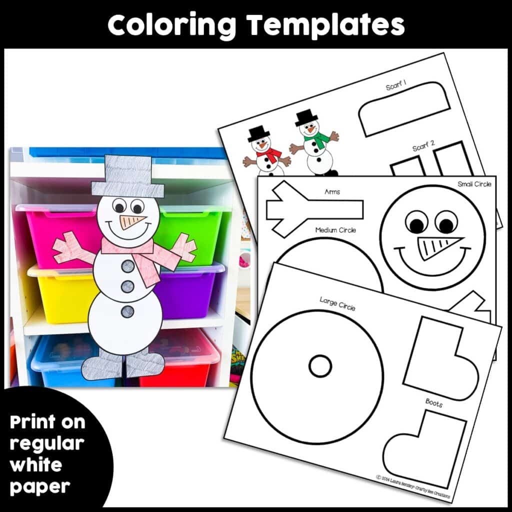 Snowman Craft Activity - Crafty Bee Creations