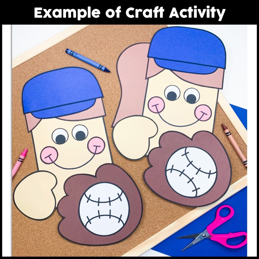 Baseball Kids Craft Activity - Crafty Bee Creations