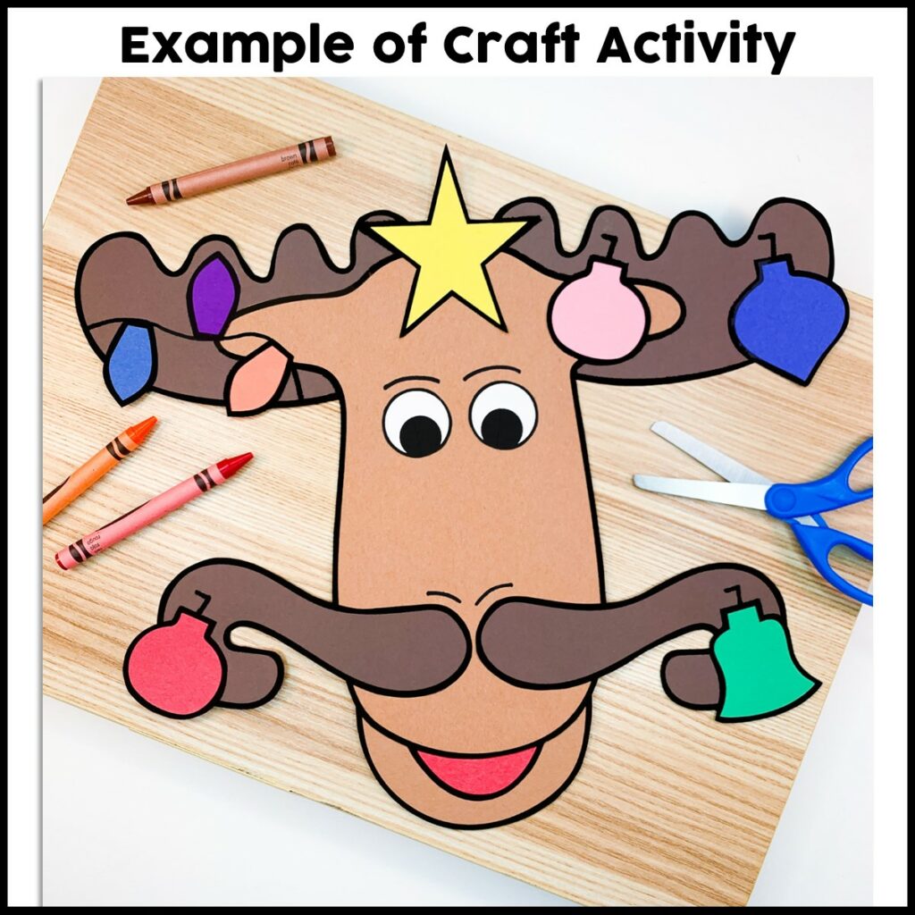 Christmas Moose Craft Activity - Crafty Bee Creations