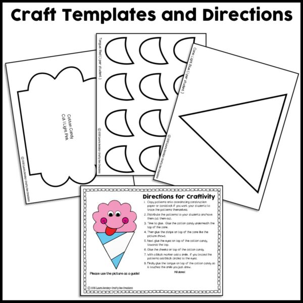 Cotton Candy Craft Activity - Crafty Bee Creations