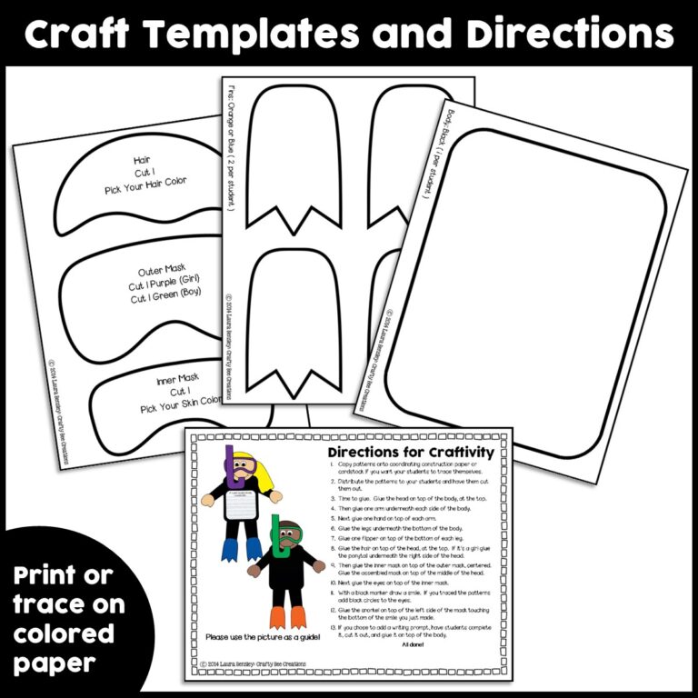 Scuba Diver Craft Activity - Crafty Bee Creations