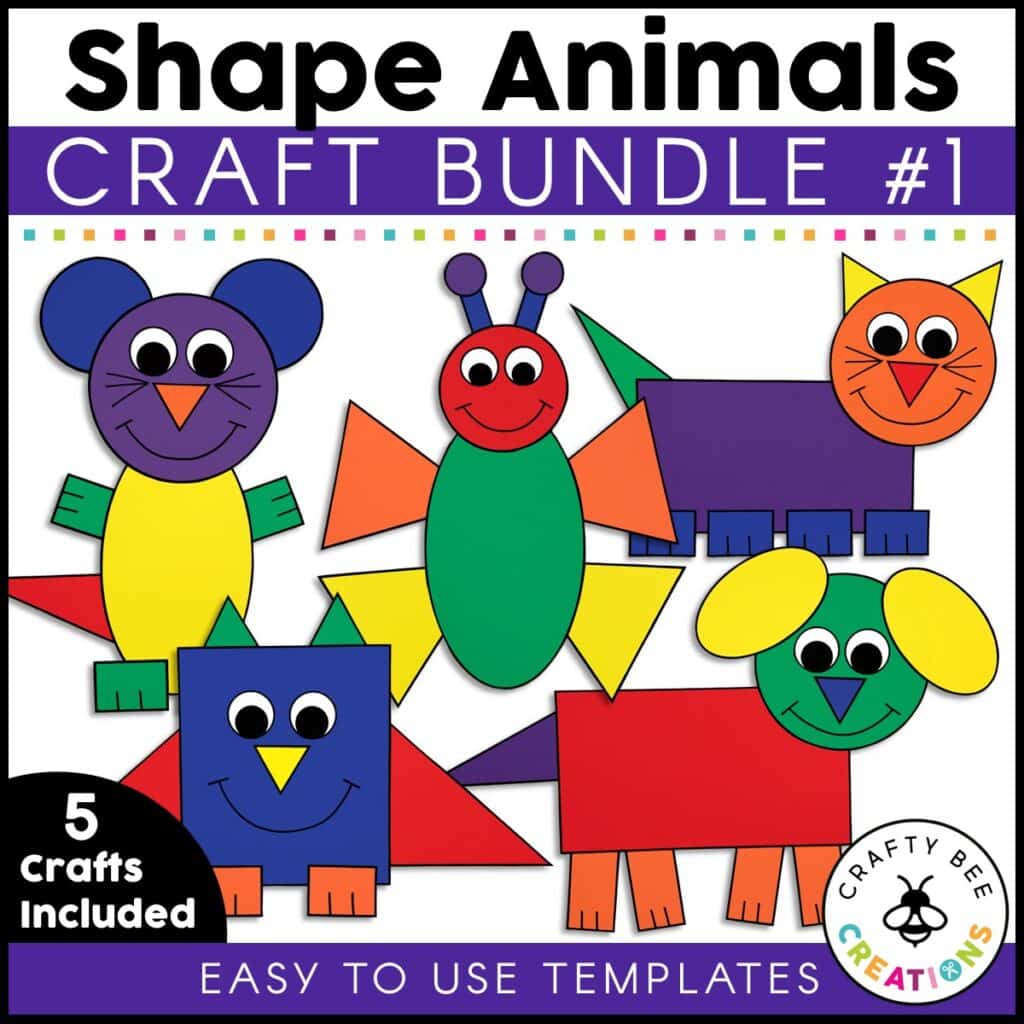 Shape Animals Craft Bundle 1 - Crafty Bee Creations