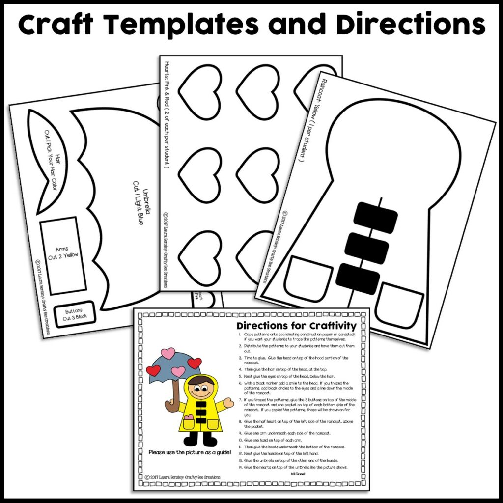 The Day It Rained Hearts Craft Activity - Crafty Bee Creations