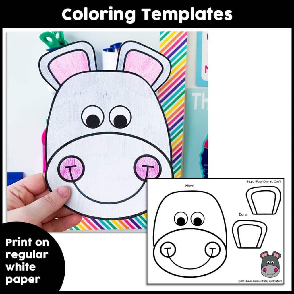 Hippo Craft Activity - Crafty Bee Creations