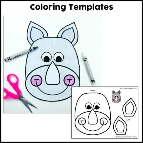 Rhino Craft Activity - Crafty Bee Creations