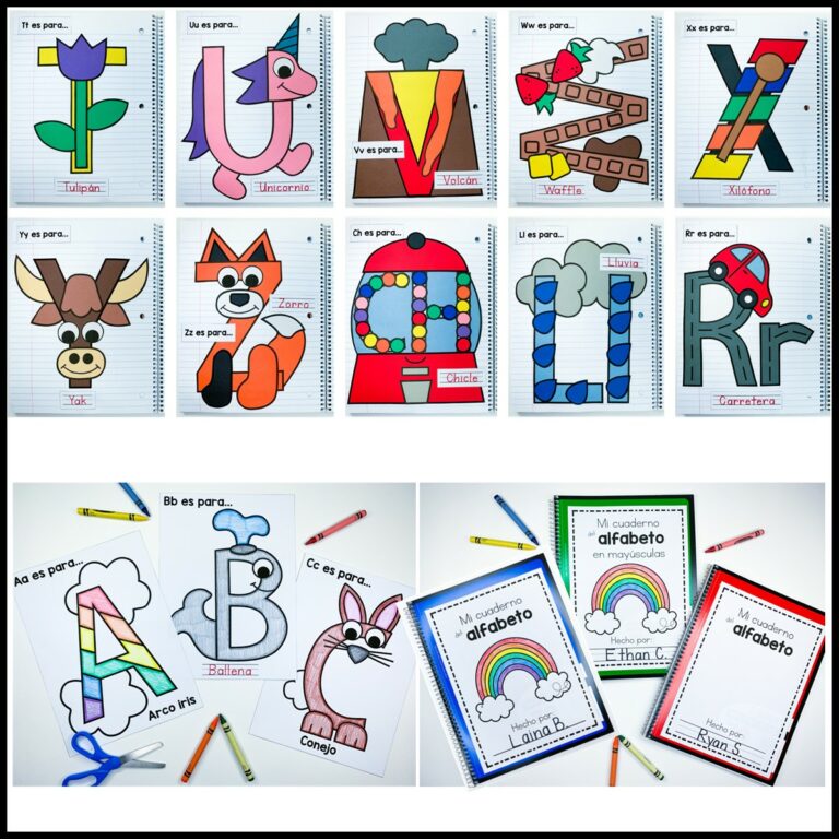 Spanish Alphabet Interactive Notebook - Crafty Bee Creations