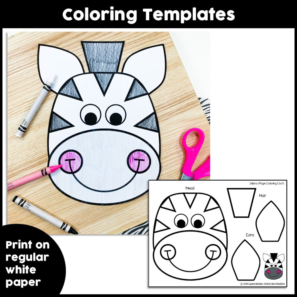 Zebra Craft Activity - Crafty Bee Creations