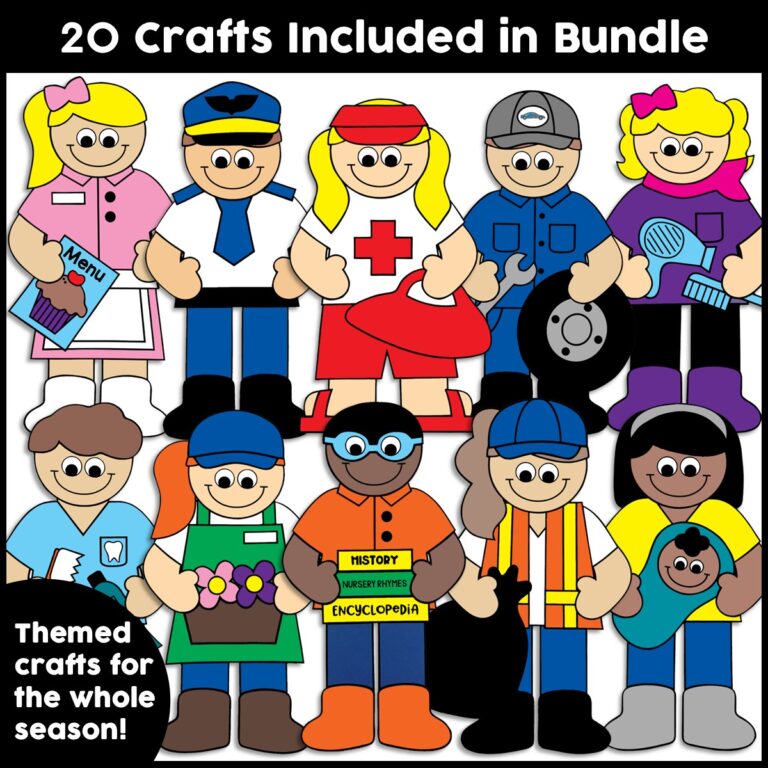 Community Helper Crafts Big Bundle - Crafty Bee Creations