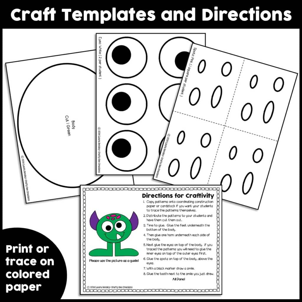 Green Monster Craft Activity - Crafty Bee Creations