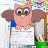 Fall Owl Writing Craft - Great for Elementary - Crafty Bee Creations