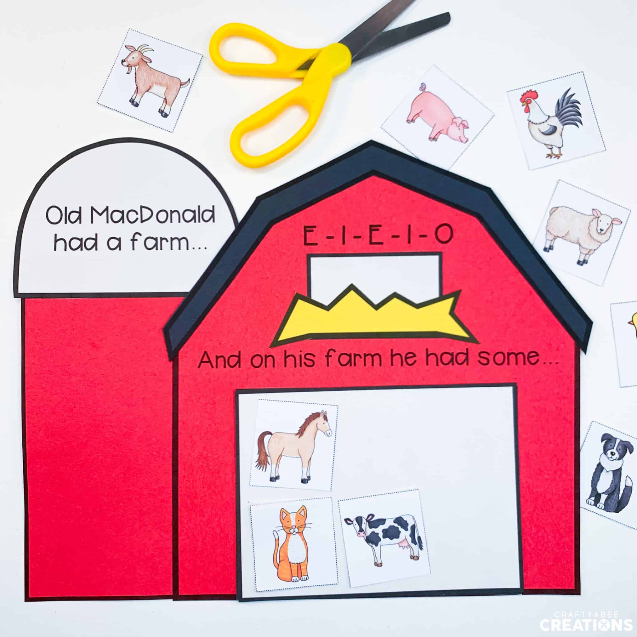 Old MacDonald Craft for Kids in Fall - Crafty Bee Creations