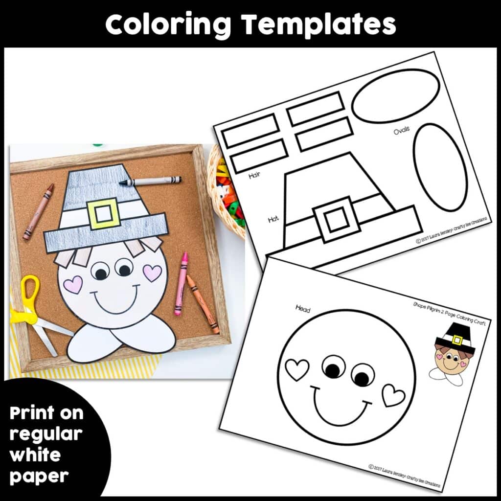Shape Pilgrim Craft Activity - Crafty Bee Creations