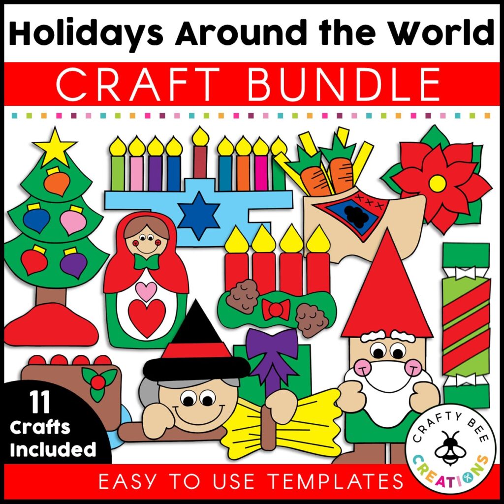 Christmas Around the World Crafts Bundle - Crafty Bee Creations
