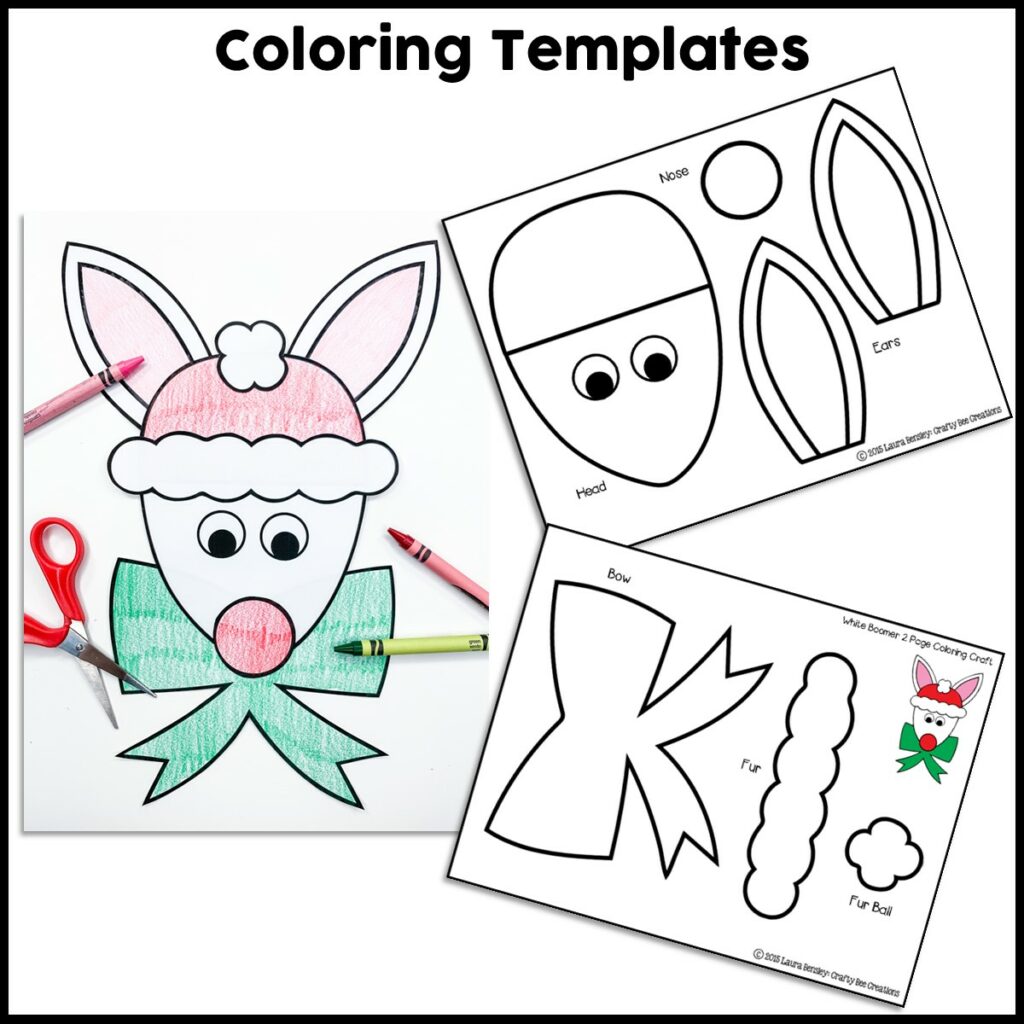 White Boomer Craft Activity - Crafty Bee Creations