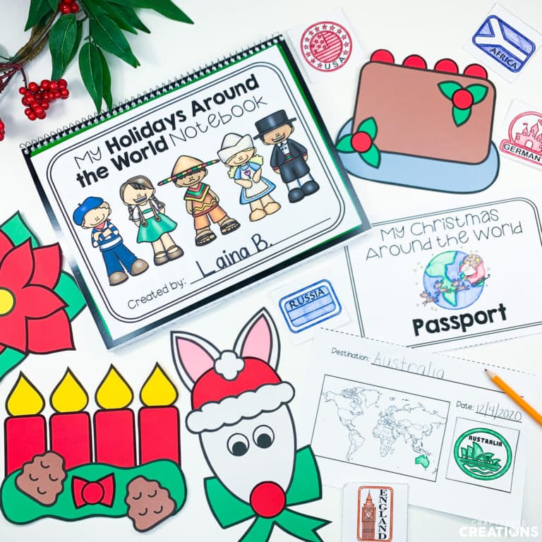 Interesting Christmas Around the World Interactive Notebook