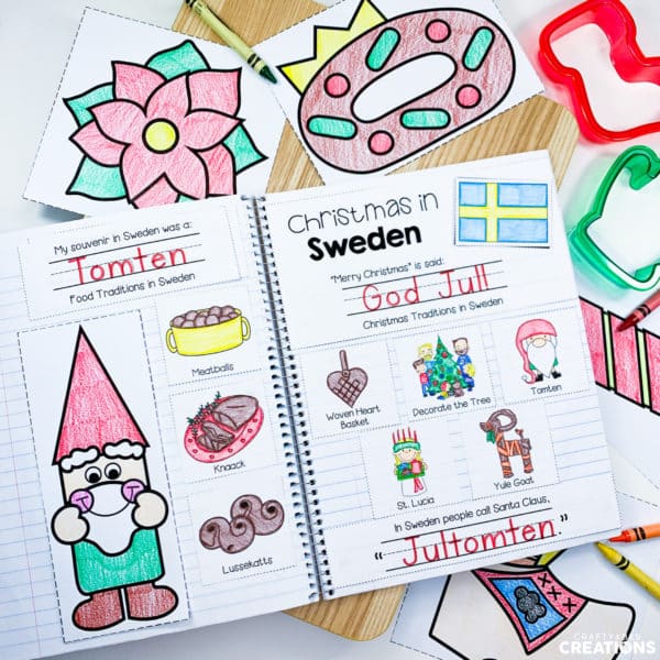 Interesting Christmas Around the World Interactive Notebook