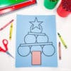 Free Christmas Tree Shape Craft for Preschool and Kindergarten