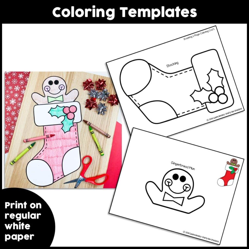 Stocking Name Craft Activity - Crafty Bee Creations