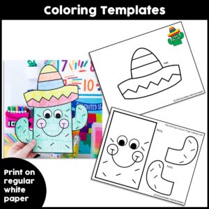 Cinco De Mayo Cactus Craft Activity - Crafty Bee Creations