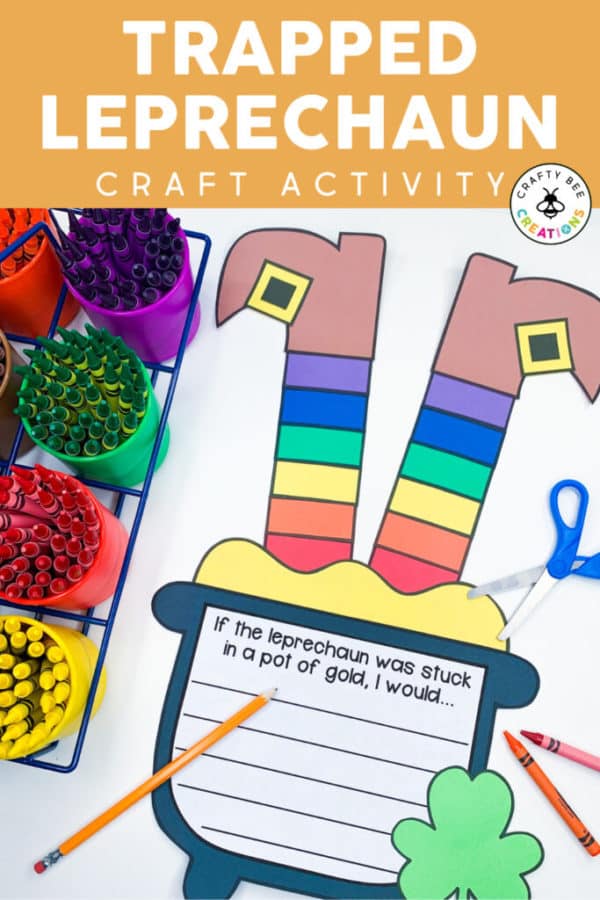 Fun & Colorful Leprechaun Craft & Writing Activity - Crafty Bee Creations