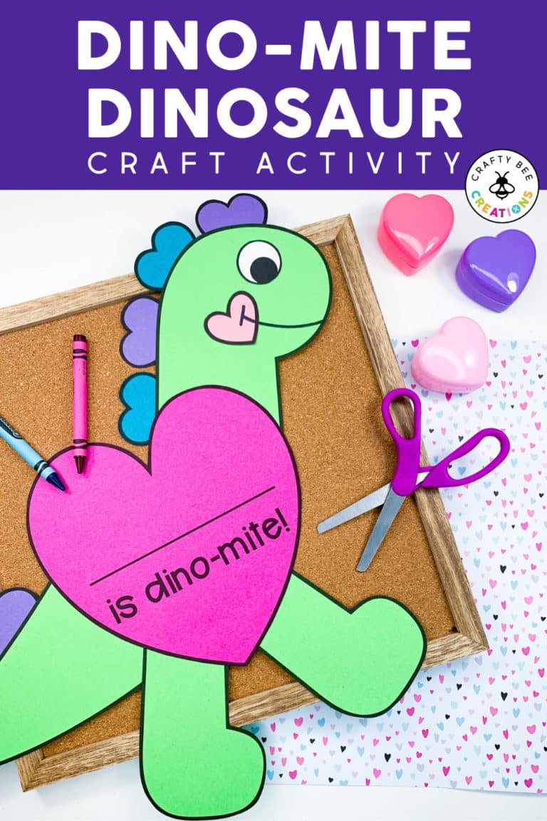 3 Ways to Use A Dino-Mite Dinosaur Craft - Crafty Bee Creations