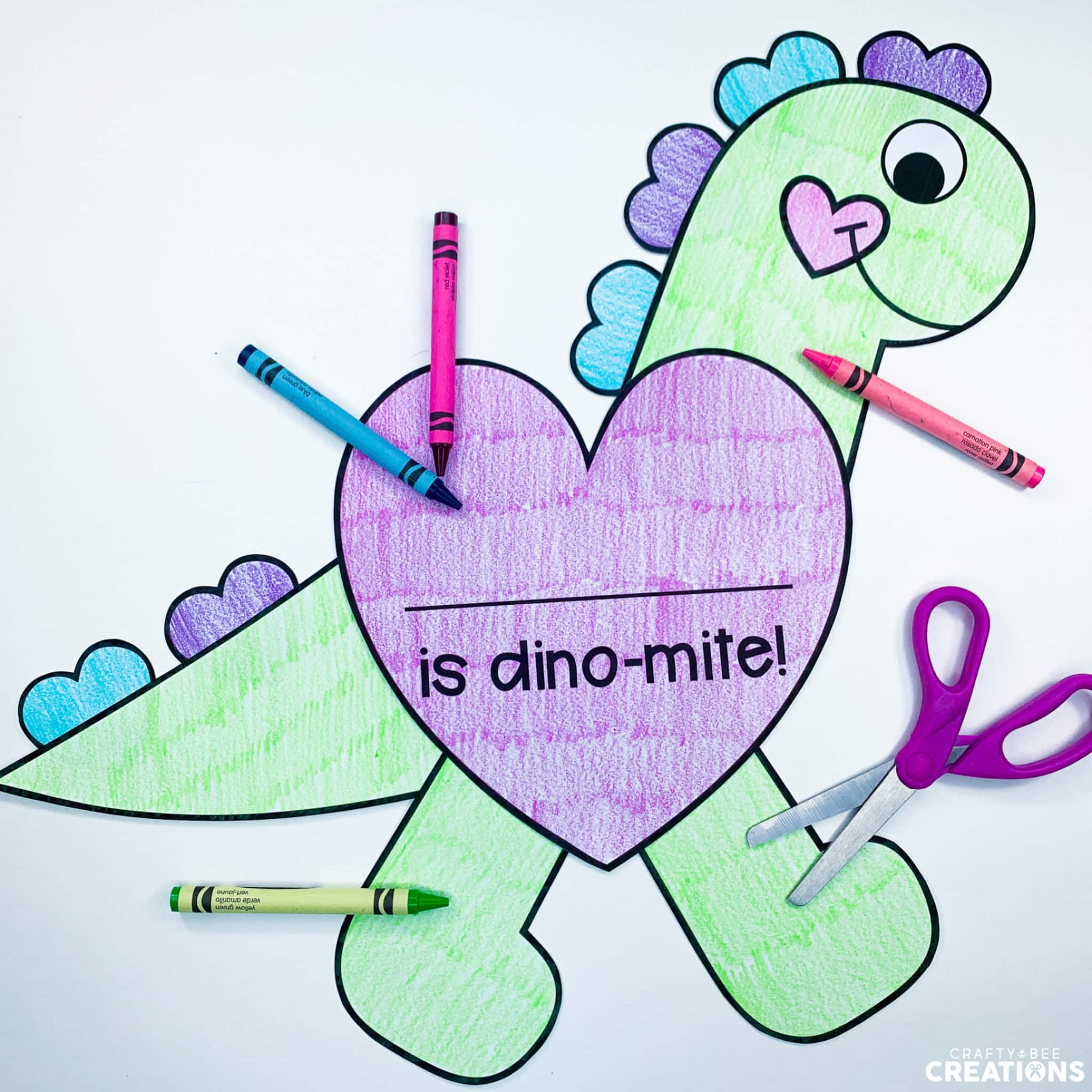 3 Ways to Use A Dino-Mite Dinosaur Craft - Crafty Bee Creations