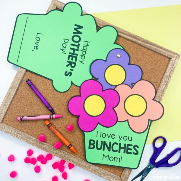 Easy Mother's Day Card Craft that Kids Will Love - Crafty Bee Creations