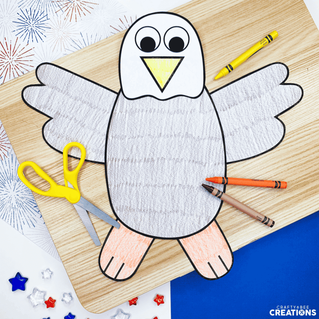 An American Bald Eagle Craft: Great for Research - Crafty Bee Creations