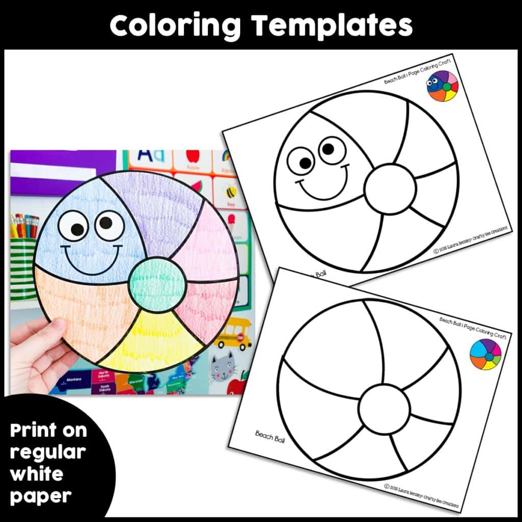 Beach Ball Craft Activity - Crafty Bee Creations