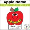 Apple Name Craft Activity - Crafty Bee Creations