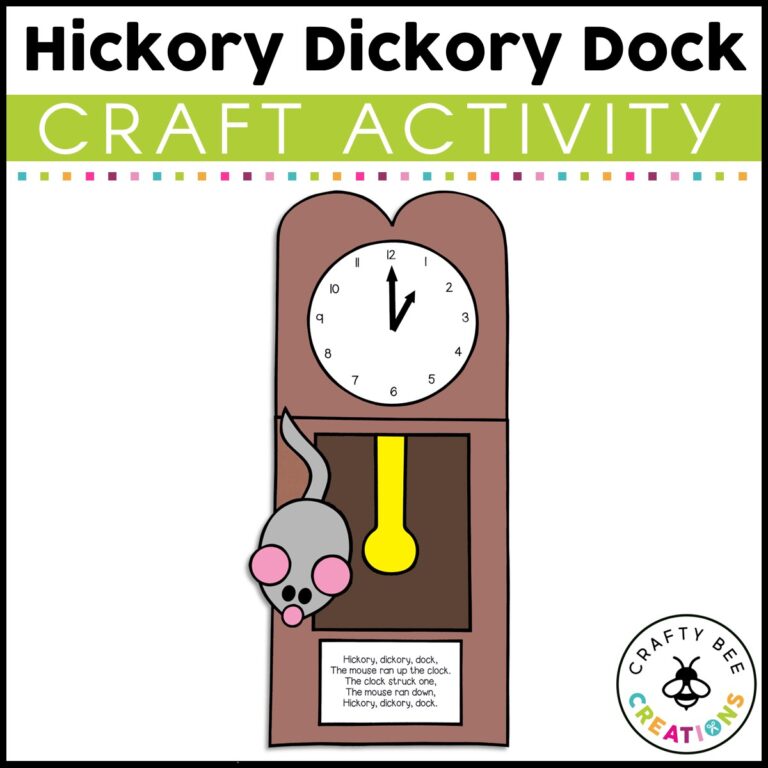 Hickory Dickory Dock Craft Activity - Crafty Bee Creations