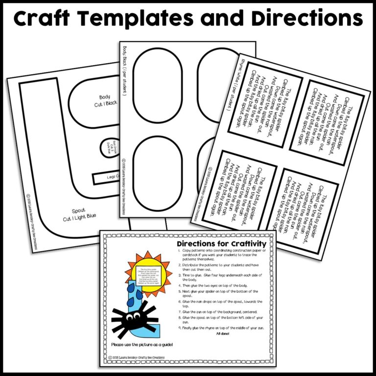 Itsy Bitsy Craft Activity Crafty Bee Creations