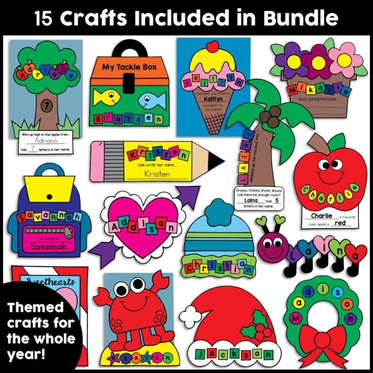Name Crafts Bundle 1 - Crafty Bee Creations