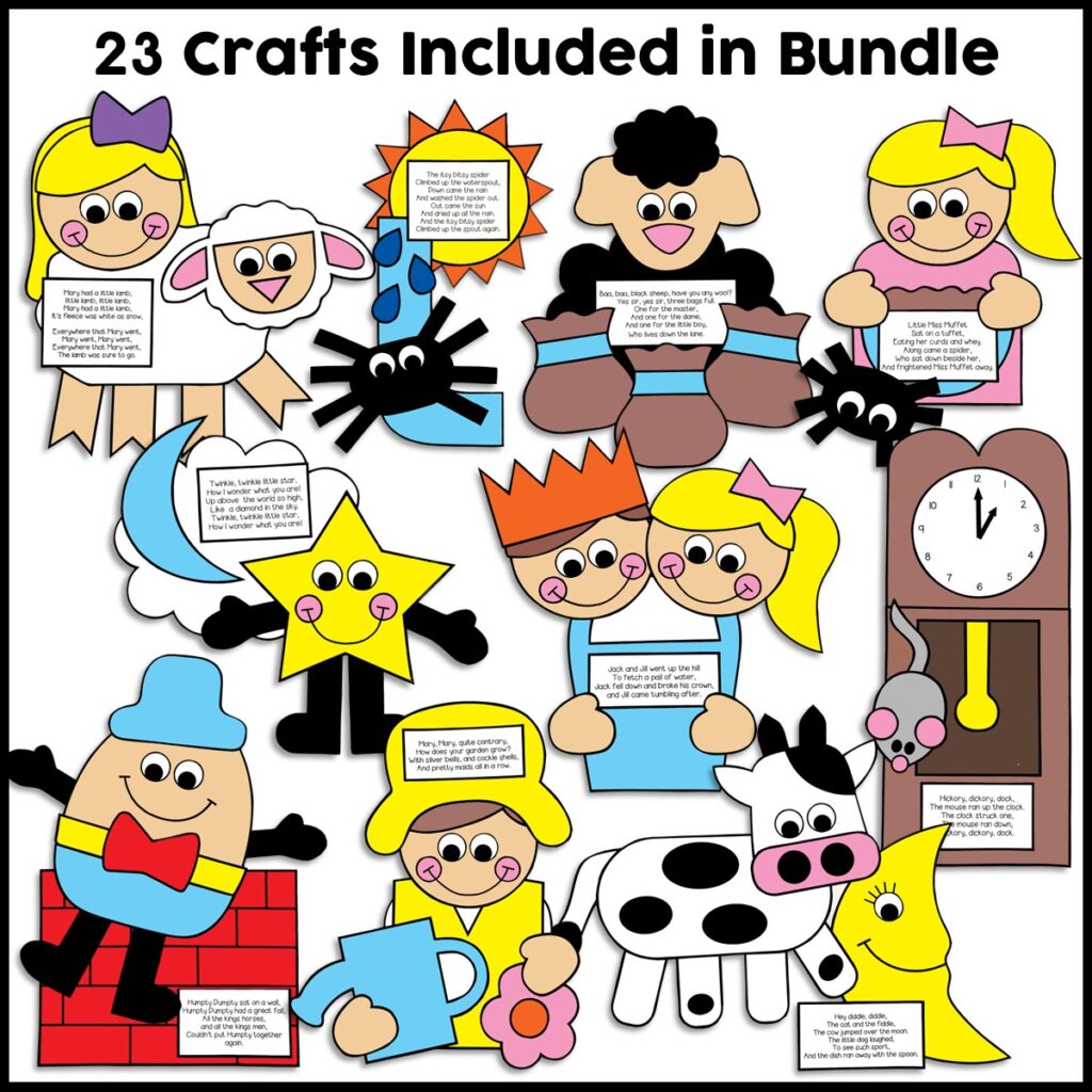 Nursery Rhyme Crafts BIG Bundle - Crafty Bee Creations