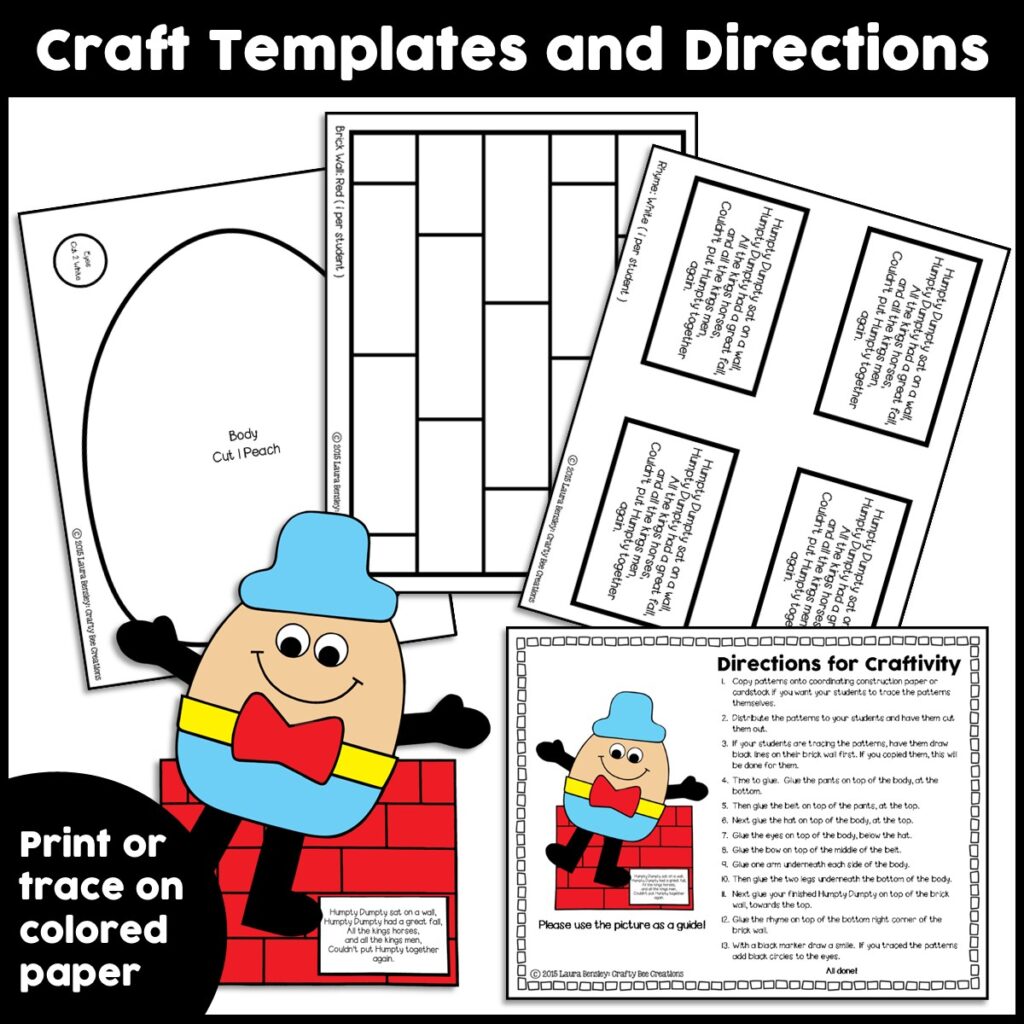 Nursery Rhyme Crafts BIG Bundle - Crafty Bee Creations