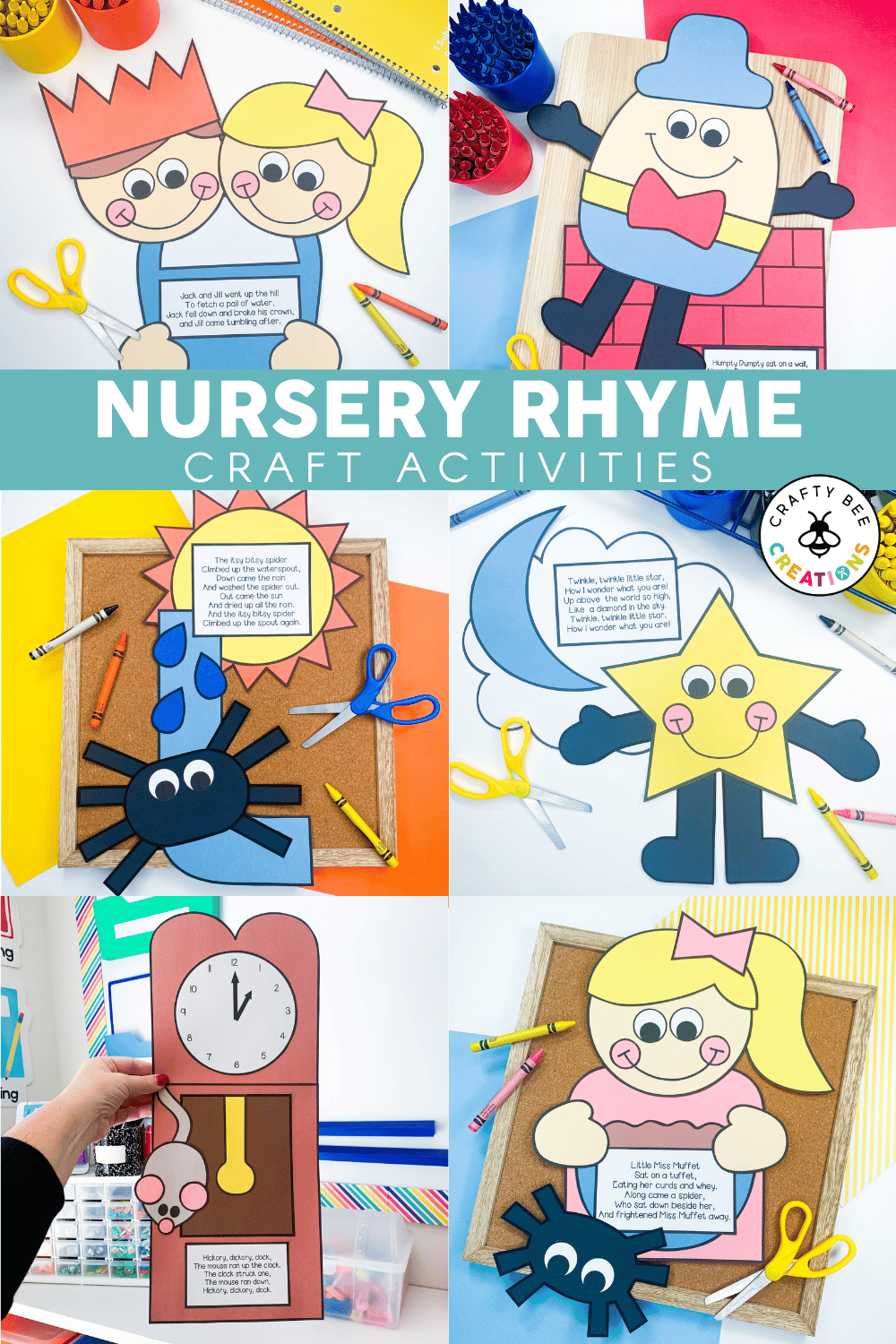 10 Exciting Nursery Rhymes Crafts to Practice Reading Fluency
