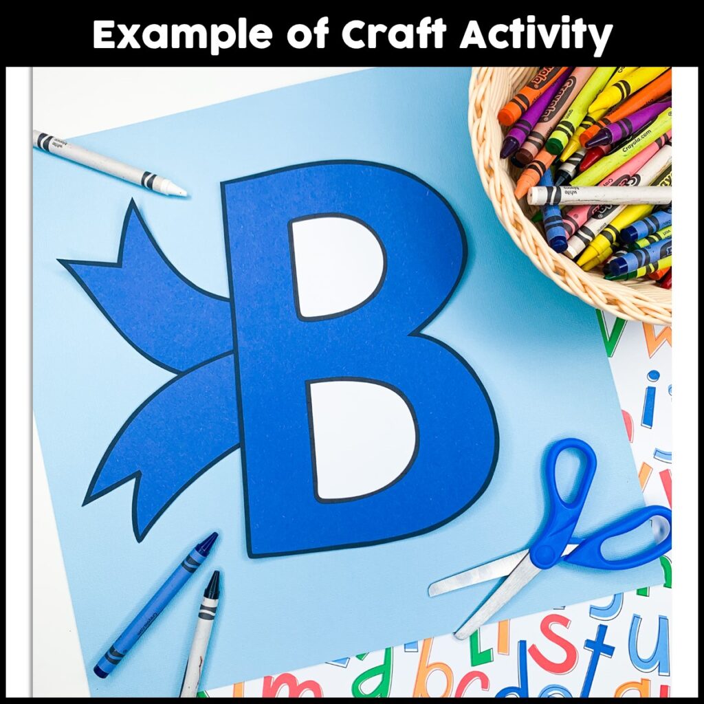 Uppercase Letter B is for Bow Craft Activity - Crafty Bee Creations