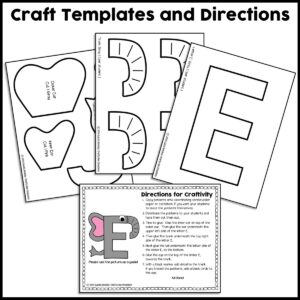 Uppercase Letter E is for Elephant Craft Activity - Crafty Bee Creations