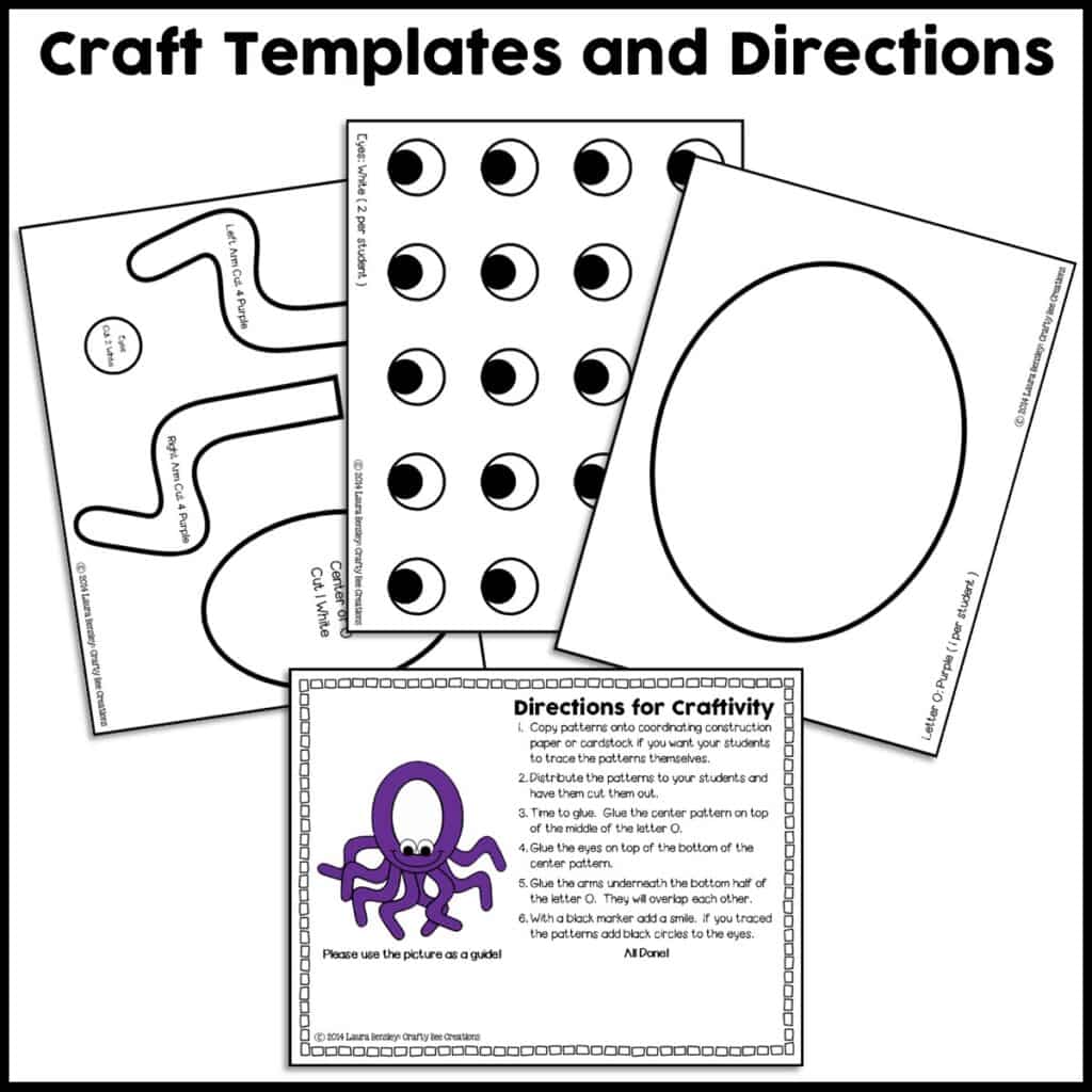 Uppercase Letter O is for Octopus Craft Activity - Crafty Bee Creations