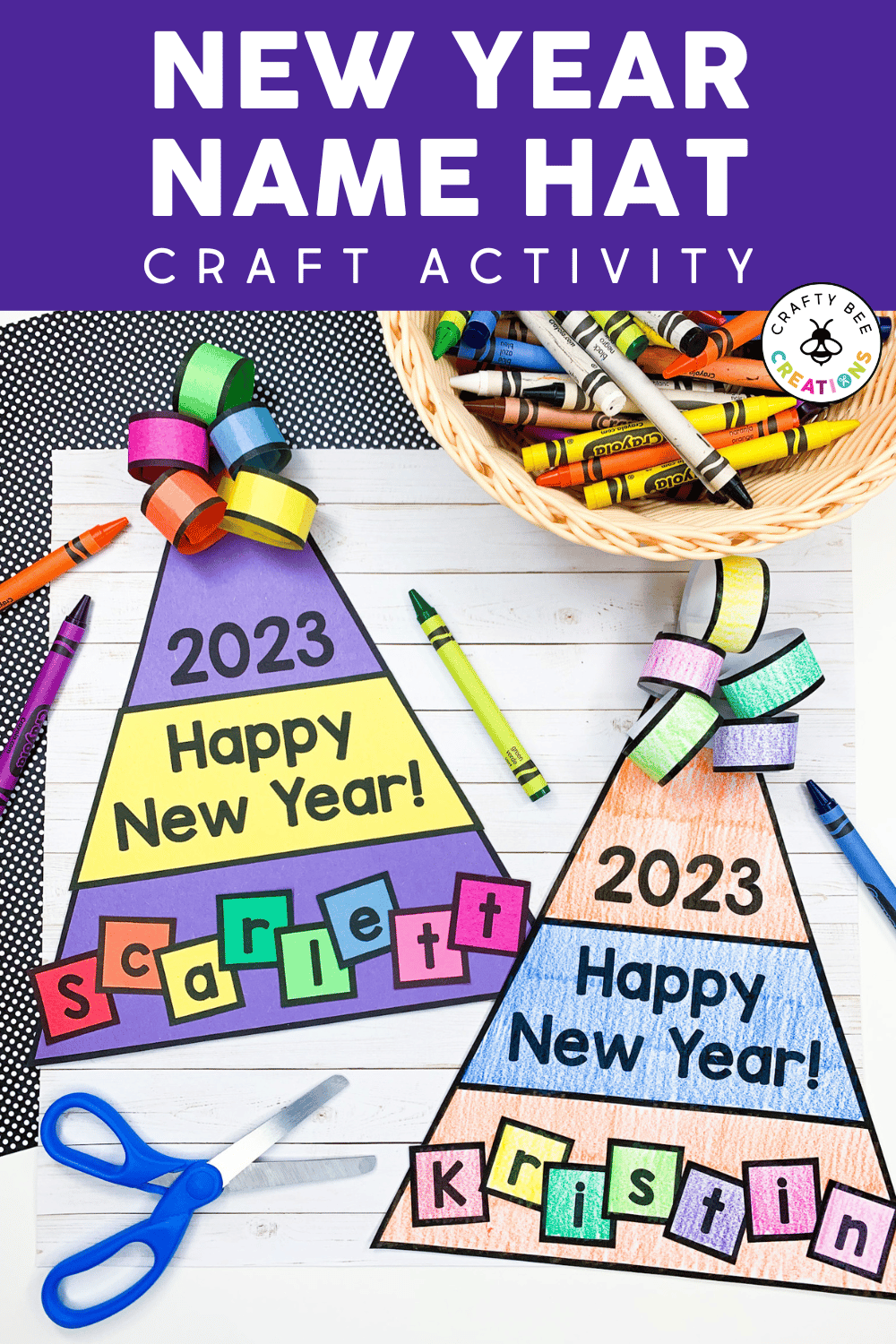 How to Start the Year Right with a New Year Name Hat Craft